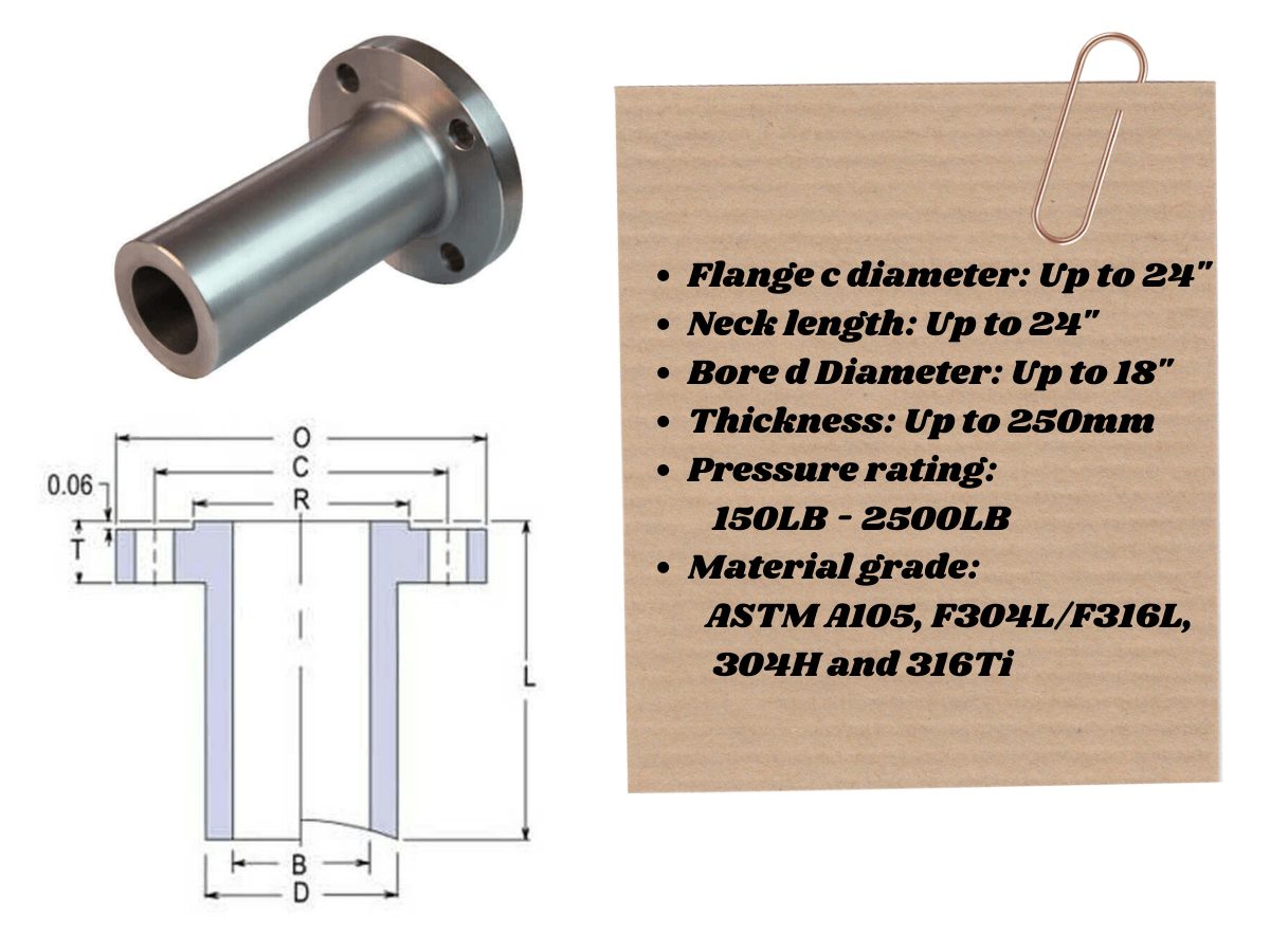 What Is A Long Weld Neck Flange at Kimberly Culver blog